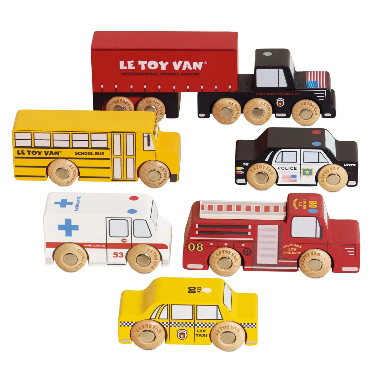 AMERICAN WOODEN CAR SET – Three Littles
