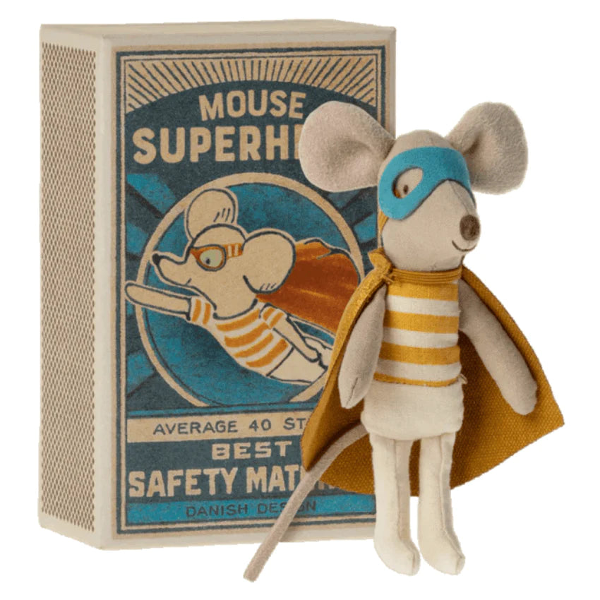 SUPER HERO MOUSE IN MATCHBOX – Three Littles